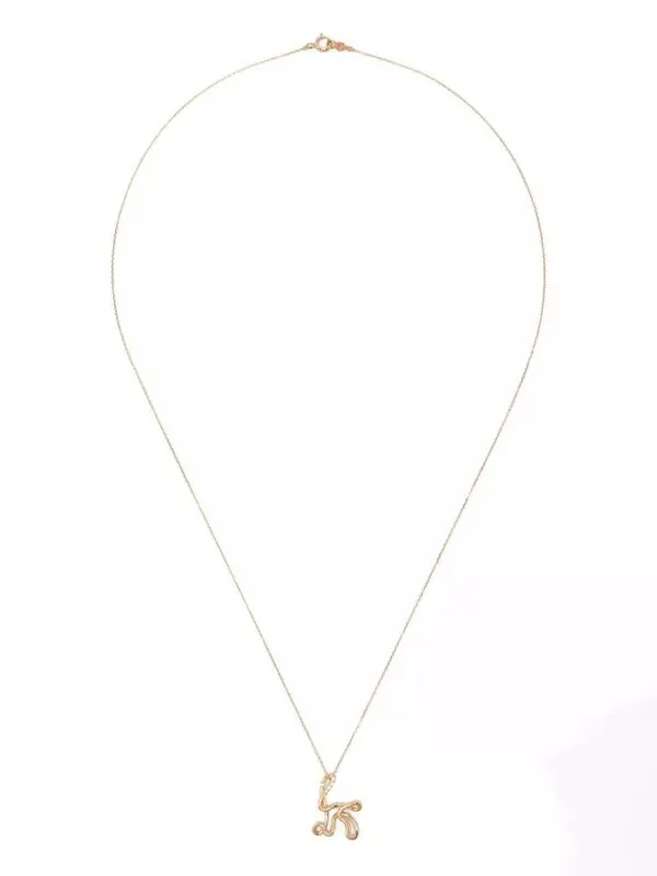 Charlotte Chesnais 18k Yellow Diamond K Necklace - Gold
