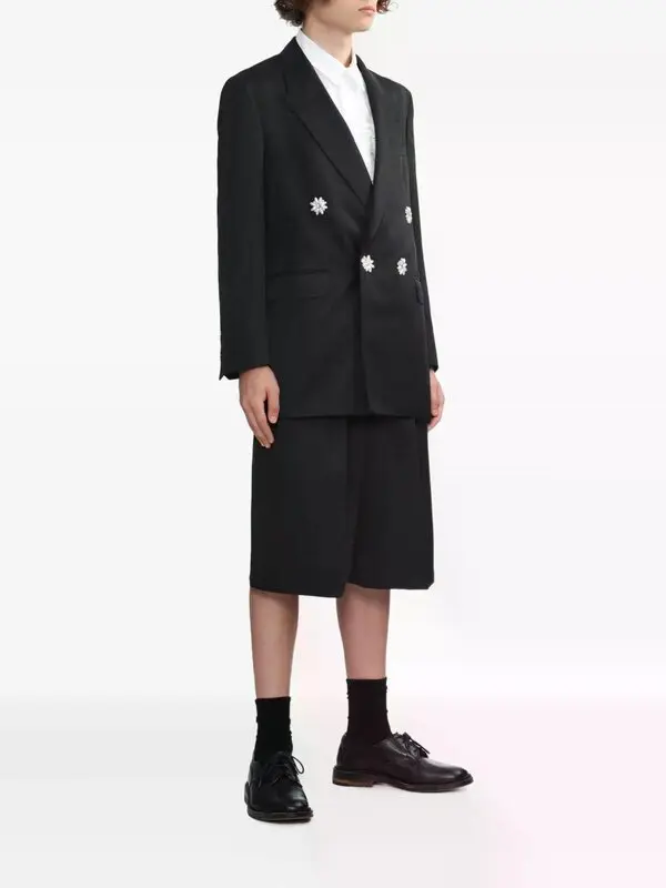 Simone Rocha Pleated Belted Shorts