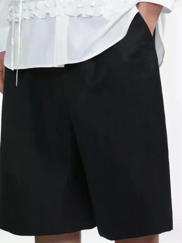 Simone Rocha Pleated Belted Shorts