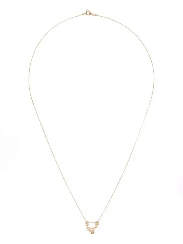 Charlotte Chesnais 18k Yellow Diamond V Necklace - Gold