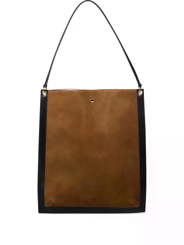 WANDLER Suede Shoulder Bag - Brown
