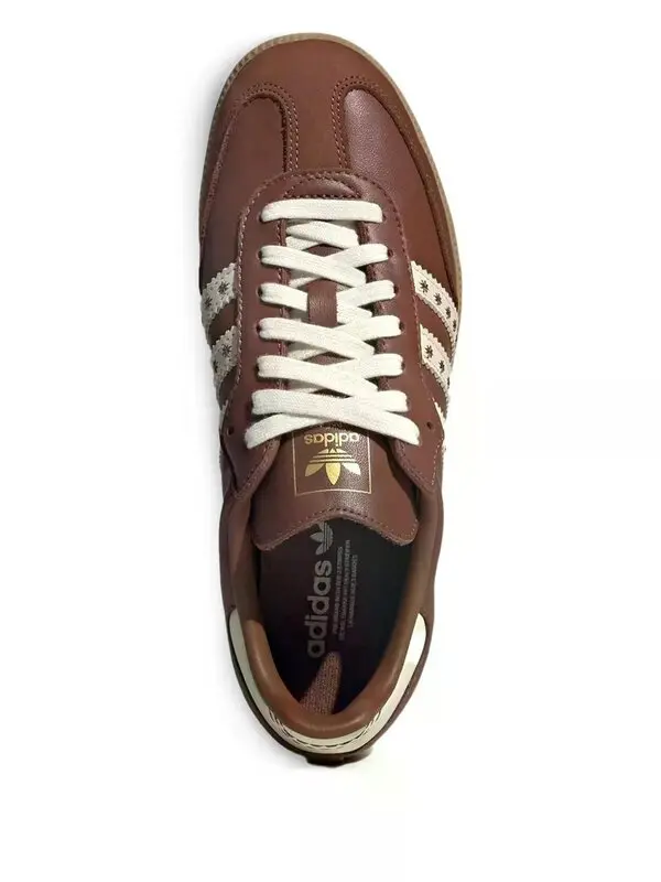 Adidas Sambas Og Embroidered Sneakers - Brown