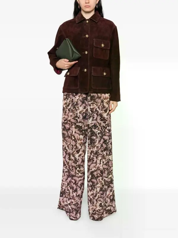 ARMA Flap-pocket Suede Jacket