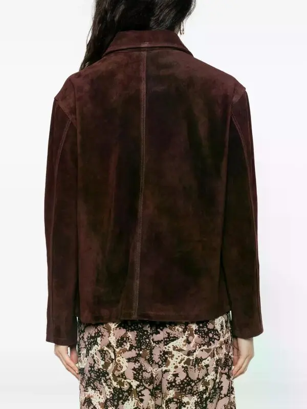 ARMA Flap-pocket Suede Jacket