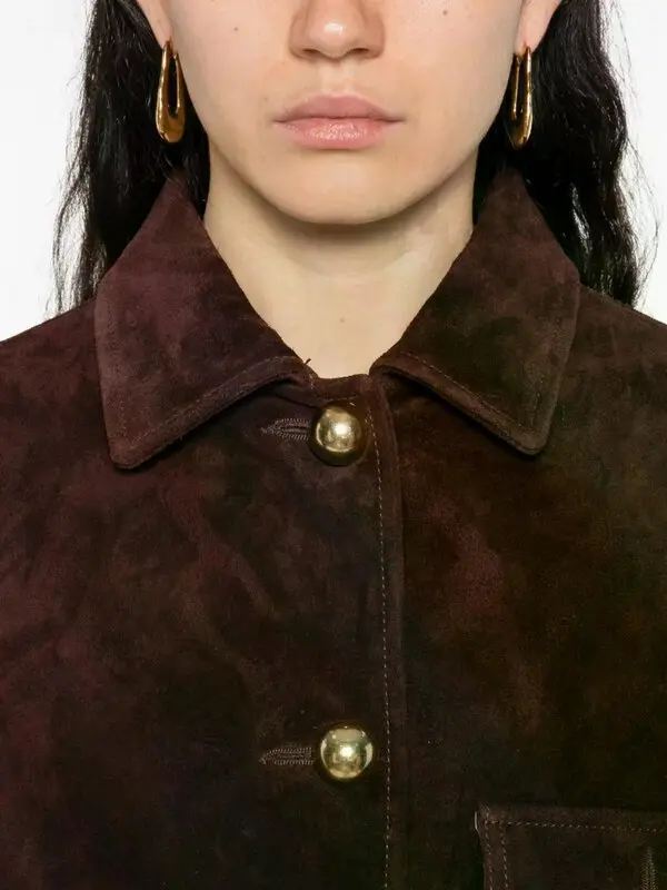 ARMA Flap-pocket Suede Jacket