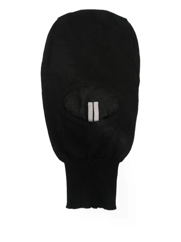 Rick Owens Skull Cashmere Balaclava - Black