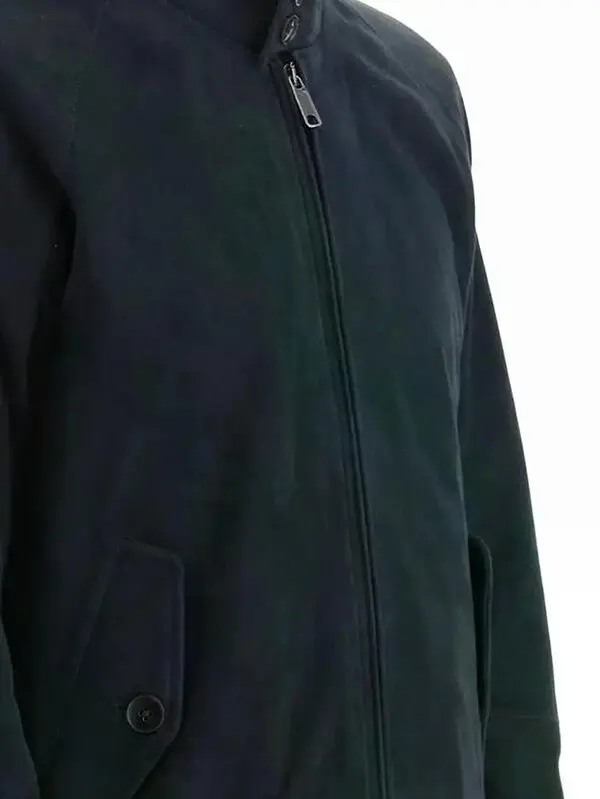BARACUTA Suede Zip-front Jacket