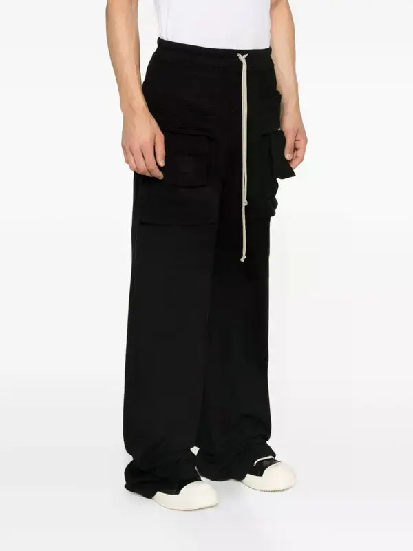 Rick Owens Cargo-pocket Track Pants - Black
