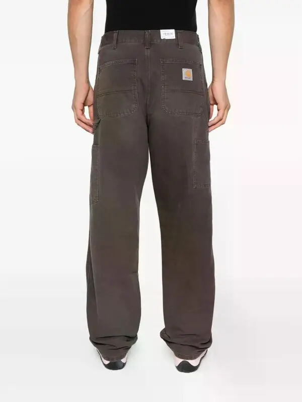 Carhartt Work In Progress Double-pocket Cotton Jeans - Brown