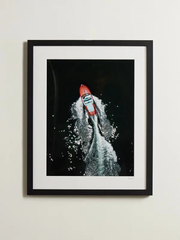 SONIC EDITIONS Framed 2017 Riva Speedboat Print, 16" X 20&quot