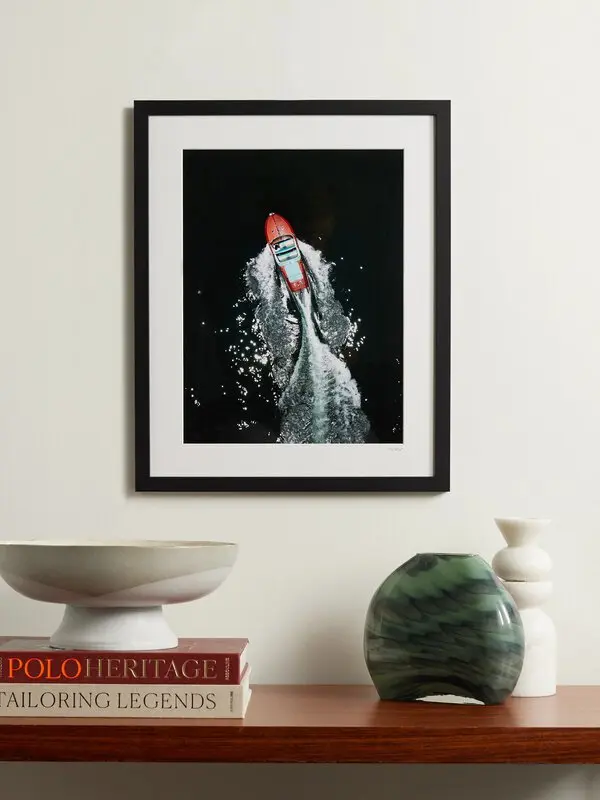 SONIC EDITIONS Framed 2017 Riva Speedboat Print, 16" X 20&quot
