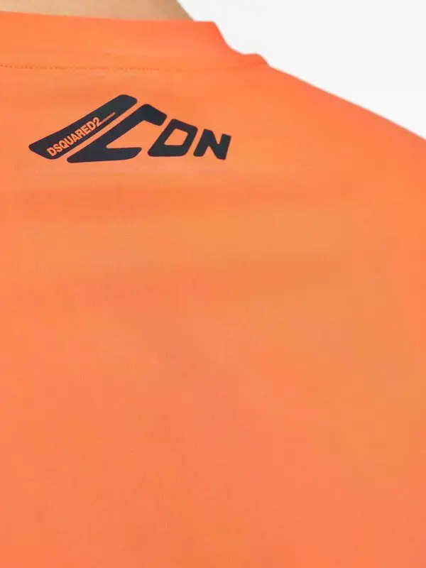 Dsquared2 Icon-print Short-sleeve T-shirt - Orange