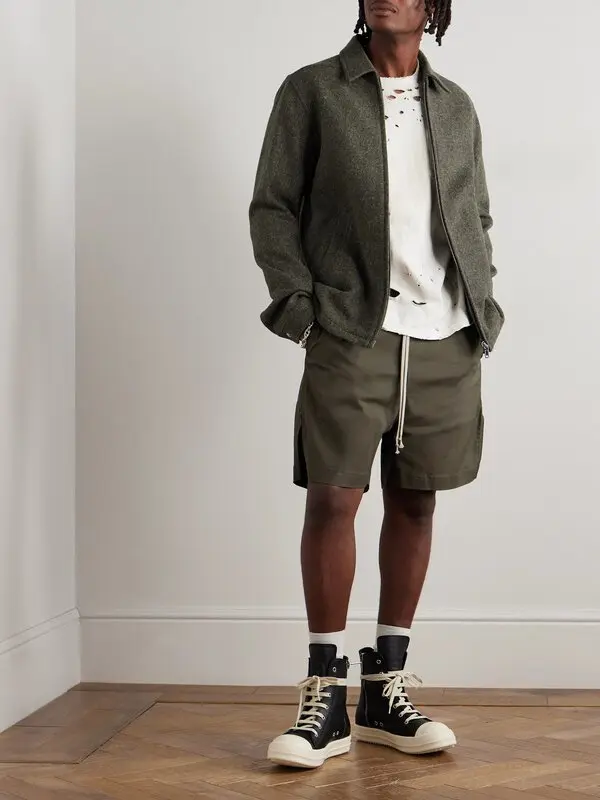 Rick Owens Brad Wool Jacket - Green