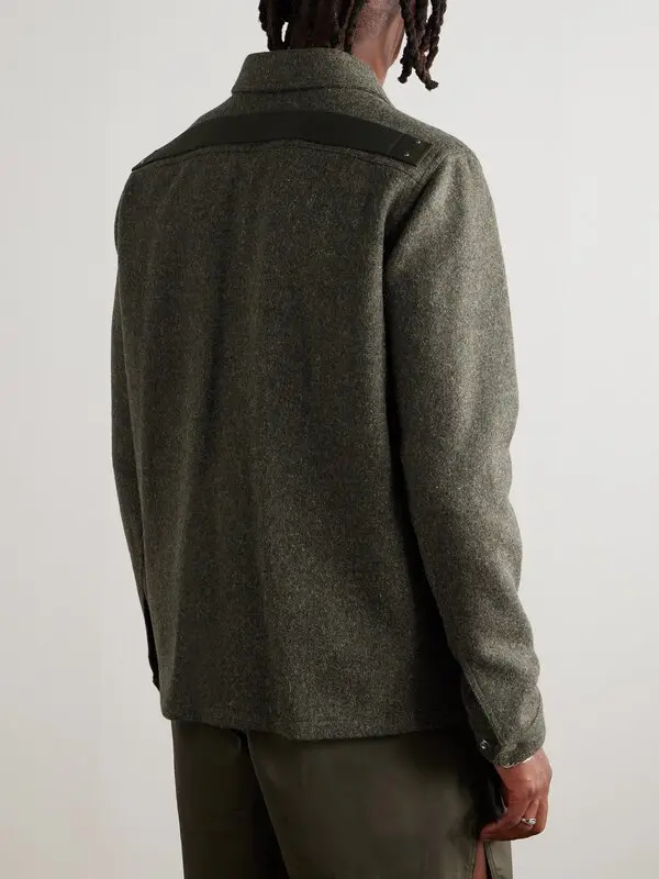 Rick Owens Brad Wool Jacket - Green