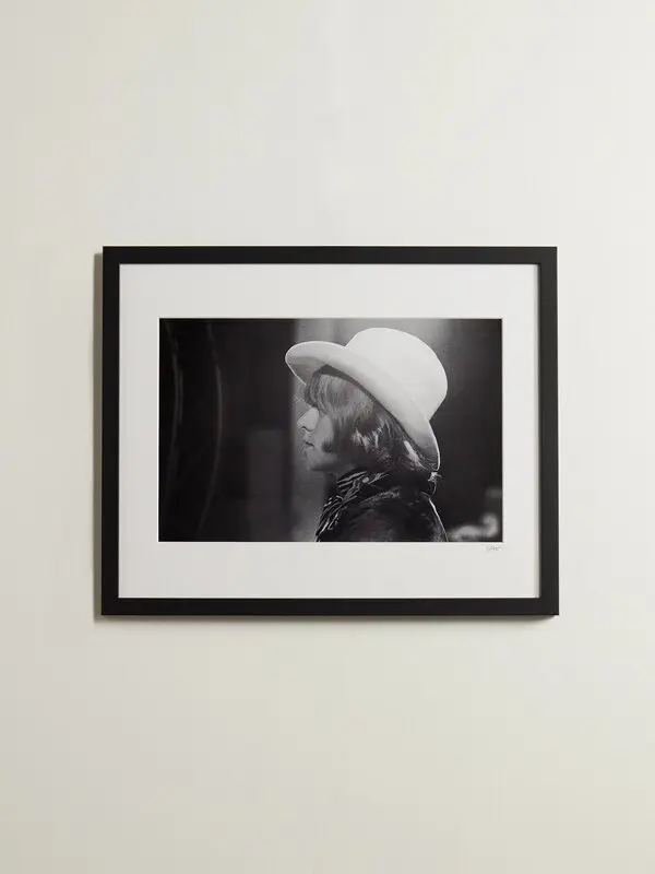 SONIC EDITIONS Framed 1967 Brian Jones Print, 16" X 20&quot