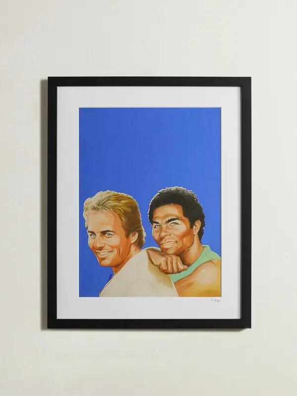 SONIC EDITIONS Framed 1985 Miami Vice Print, 16" X 20&quot