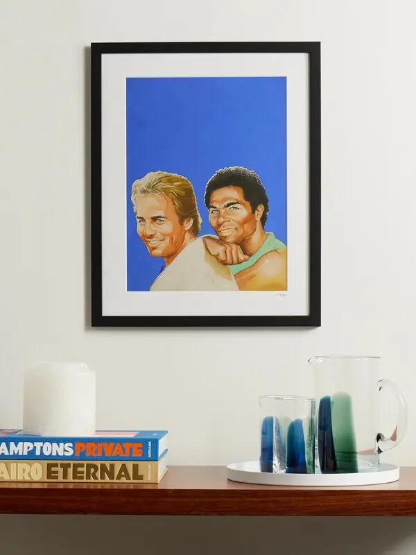 SONIC EDITIONS Framed 1985 Miami Vice Print, 16" X 20&quot