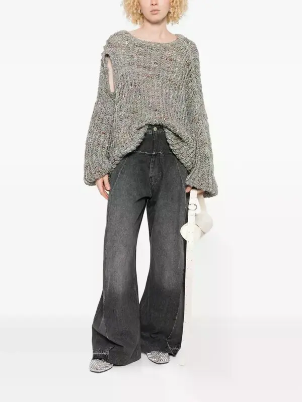 LITKOVSKA Dual-neck Virgin Wool-blend Sweater