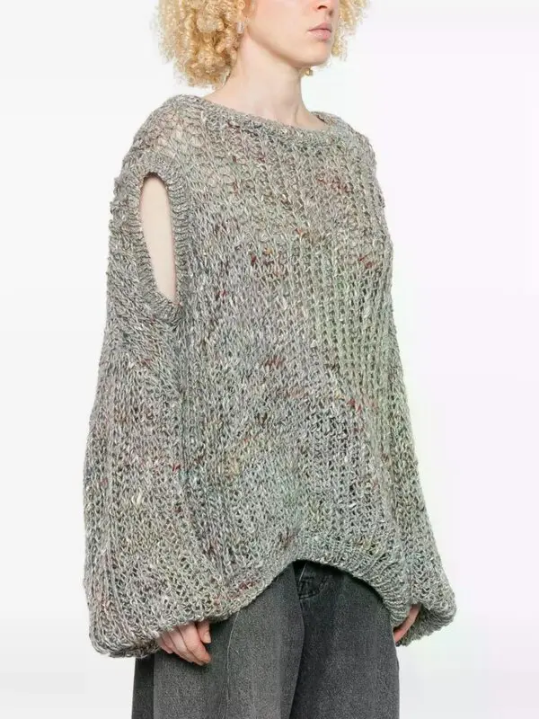 LITKOVSKA Dual-neck Virgin Wool-blend Sweater
