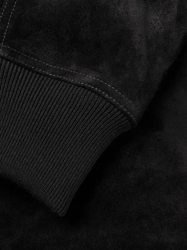 Rick Owens Bauhaus Suede Bomber Jacket