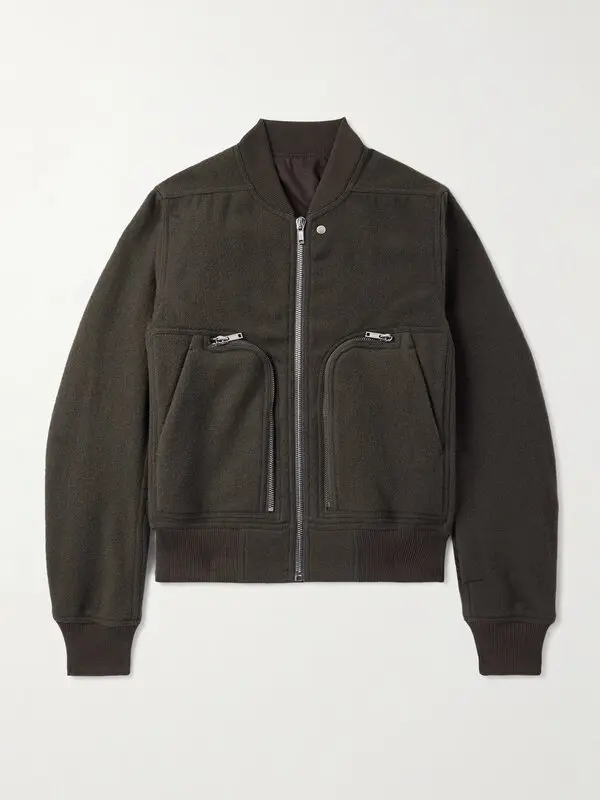 Rick Owens Bauhaus Virgin Wool-felt Jacket - Green