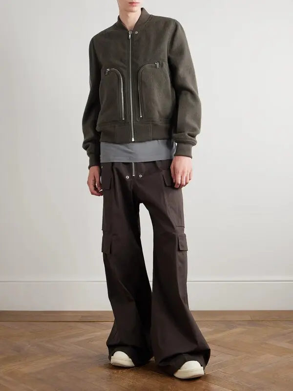 Rick Owens Bauhaus Virgin Wool-felt Jacket - Green