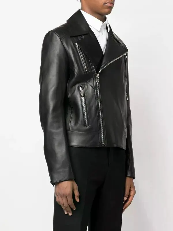 Balmain Leather Zip Jacket