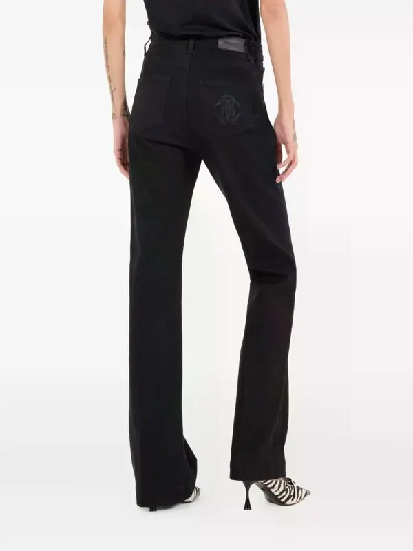 Roberto Cavalli Monogram Snake Jeans