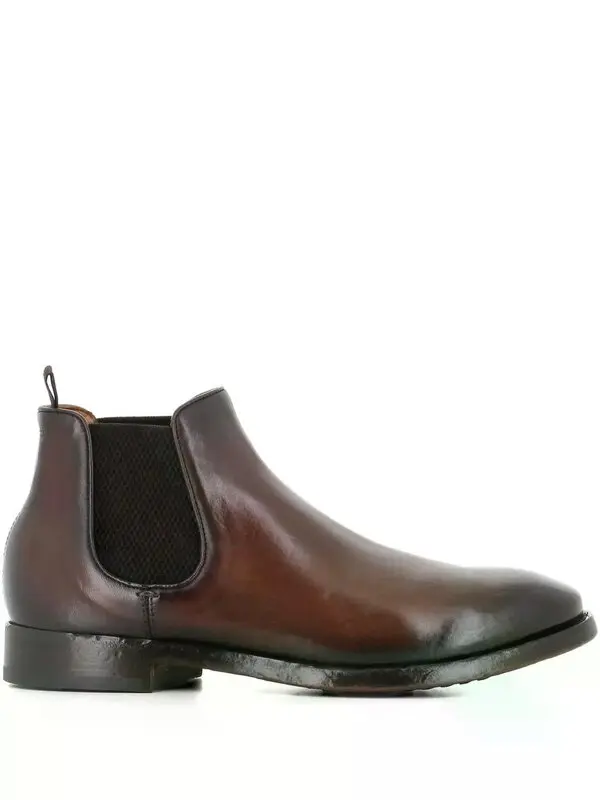 Officine Creative Leather Chelsea Boots - Brown