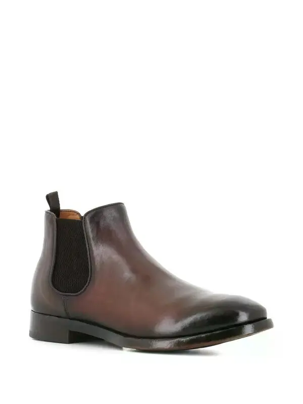 Officine Creative Leather Chelsea Boots - Brown