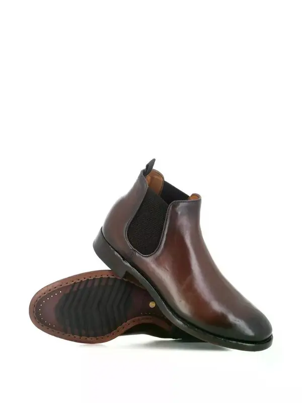 Officine Creative Leather Chelsea Boots - Brown