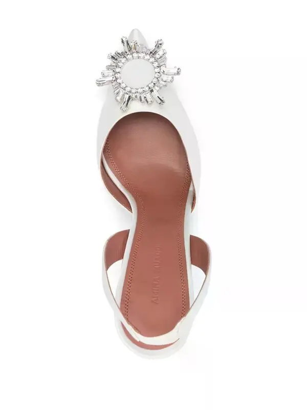 Amina Muaddi 95mm Begum Slingback Pumps