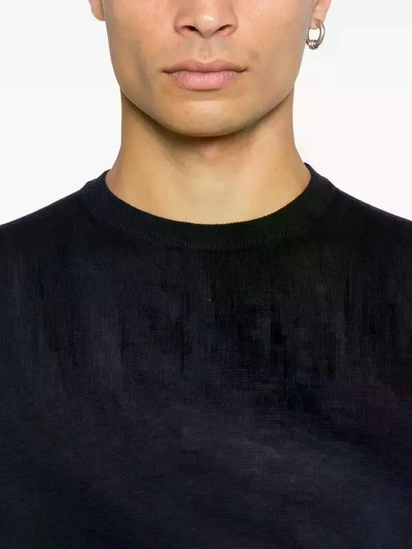 Canali Crew-neck Wool Sweater