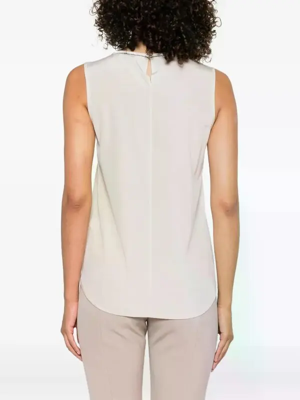 Peserico Embellished Sleeveless Top