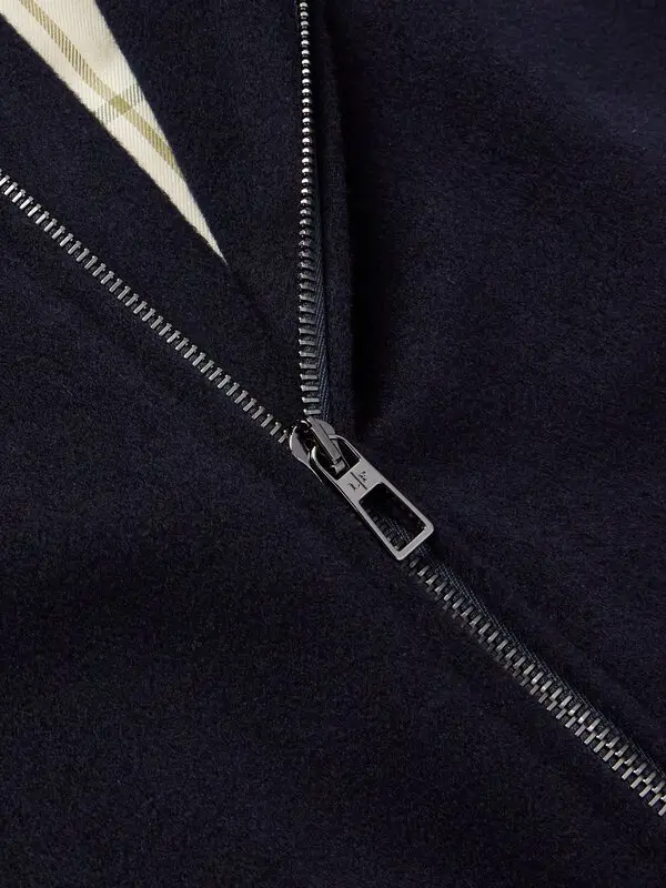Loro Piana Ivy Storm System® Cashmere-felt Bomber Jacket - Blue