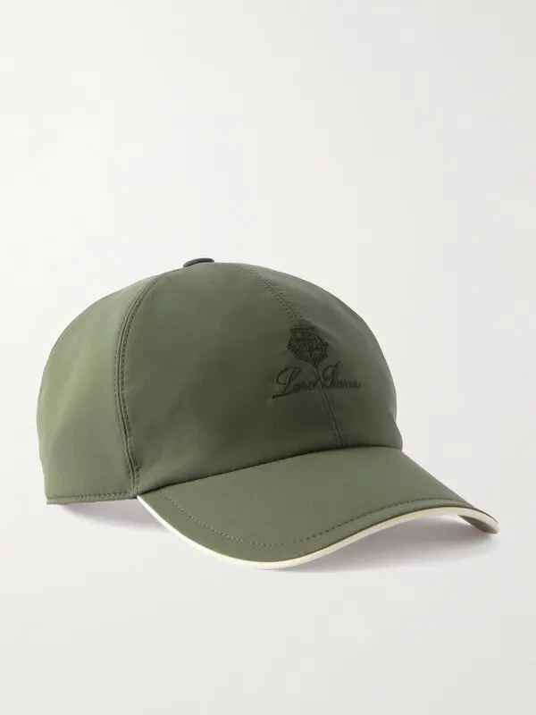 Loro Piana Logo-embroidered Storm System® Baseball Cap - Green