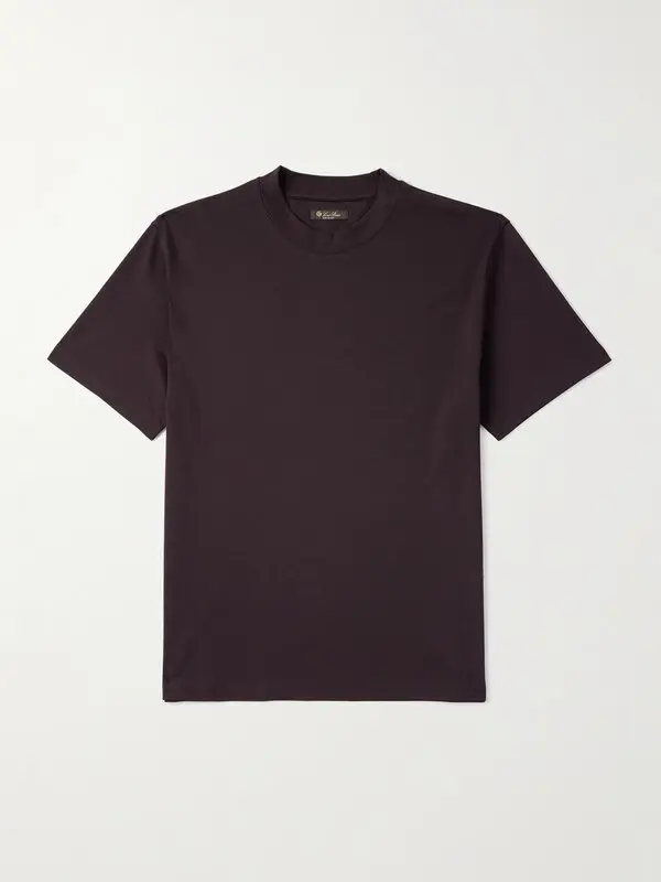 Loro Piana Cotton-jersey T-shirt - Brown