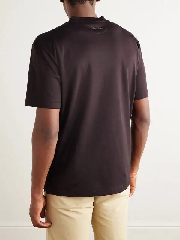 Loro Piana Cotton-jersey T-shirt - Brown
