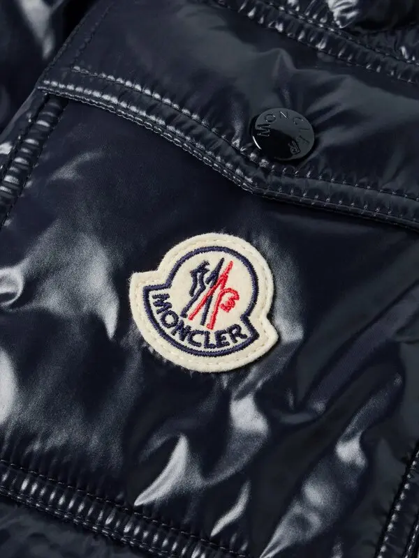 Moncler Maya Logo-appliquéd Quilted Nylon Down Jacket - Blue