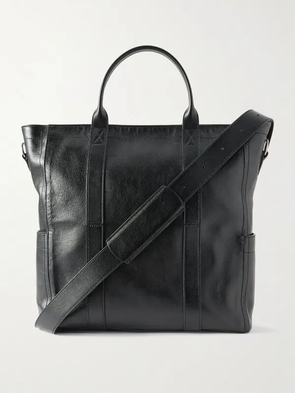 METIER Mariner Elvis Leather Tote Bag - Black