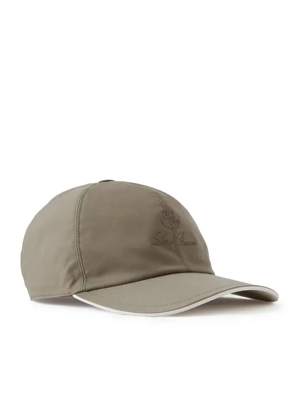 Loro Piana Logo-embroidered Storm System® Baseball Cap - Neutrals