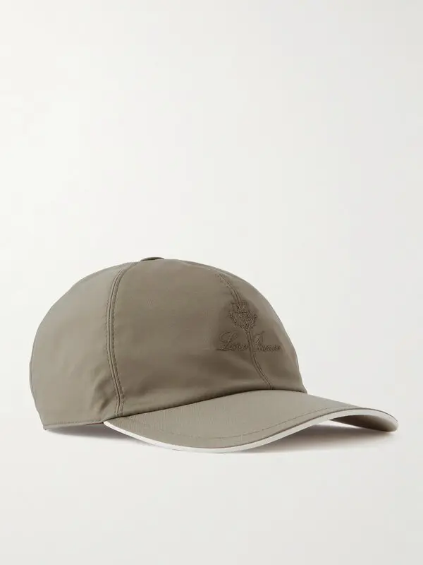 Loro Piana Logo-embroidered Storm System® Baseball Cap - Neutrals