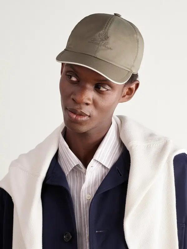Loro Piana Logo-embroidered Storm System® Baseball Cap - Neutrals
