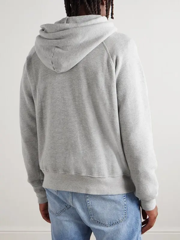 LES TIEN Cotton-jersey Raglan Hoodie