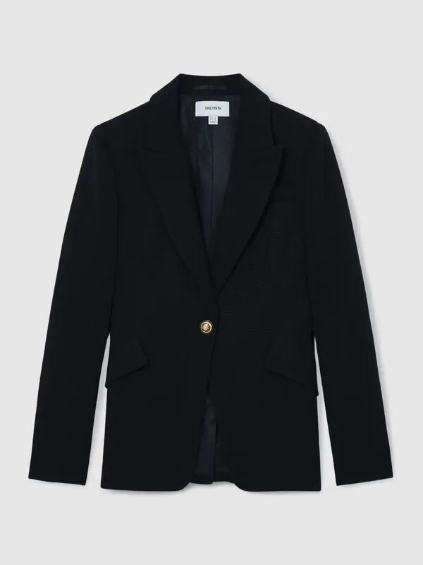 REISS Wynn Textured Wool-blend Blazer