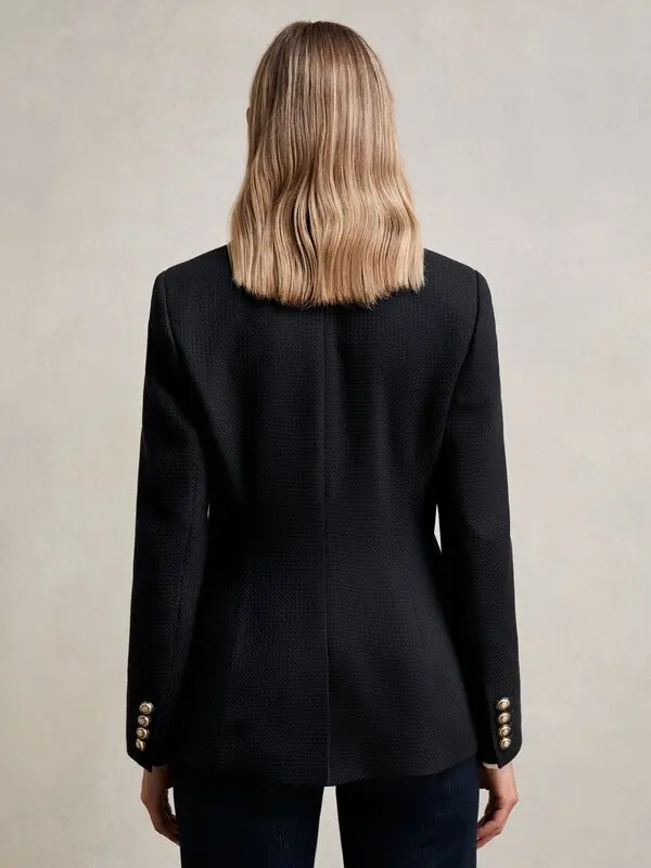 REISS Wynn Textured Wool-blend Blazer