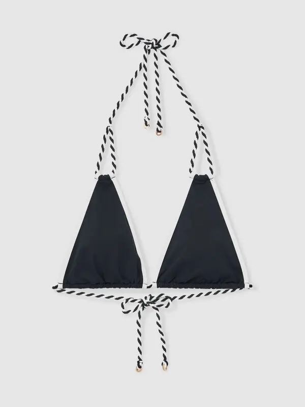 REISS Effie Triangle Bikini Top