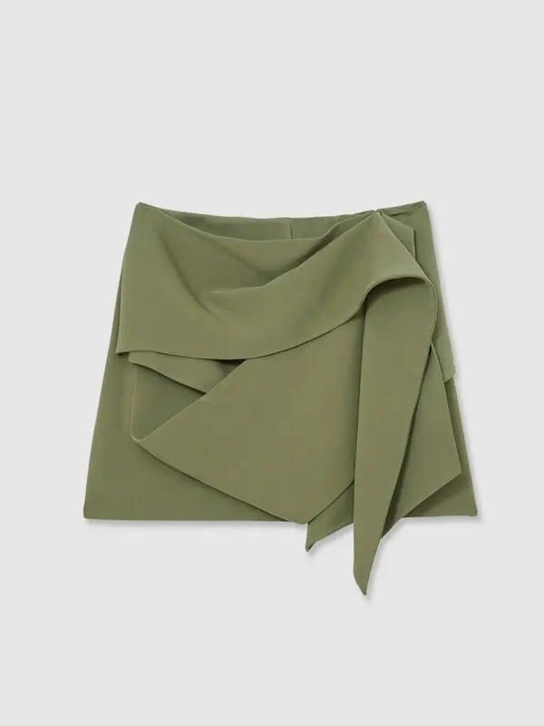 REISS Nicole Sculptural Mini Skirt
