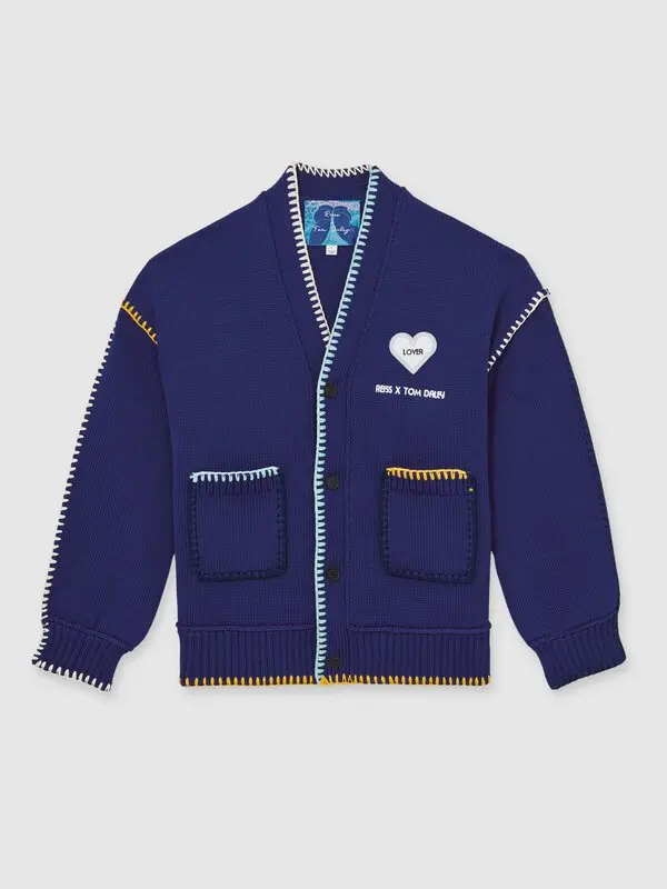 REISS Poseidon Lover Knit Cardigan