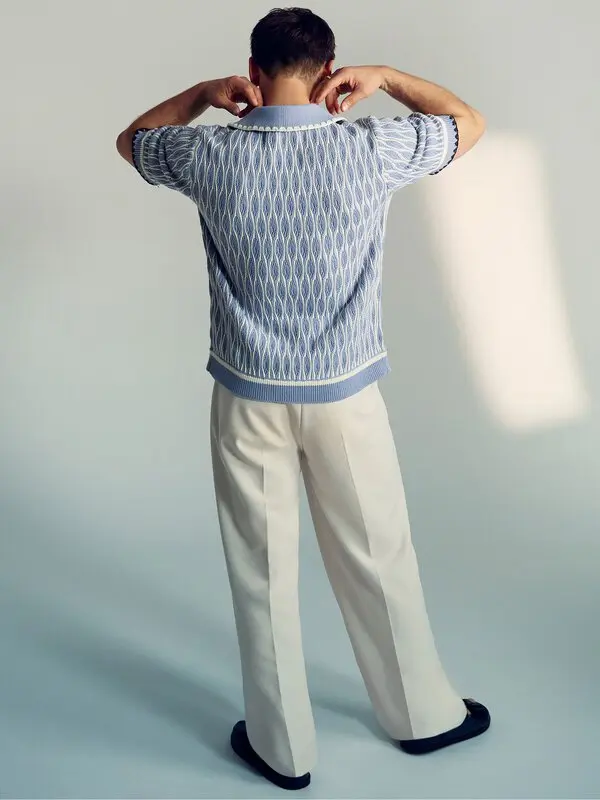 REISS Wave Tom Daley Wave-knit Shirt